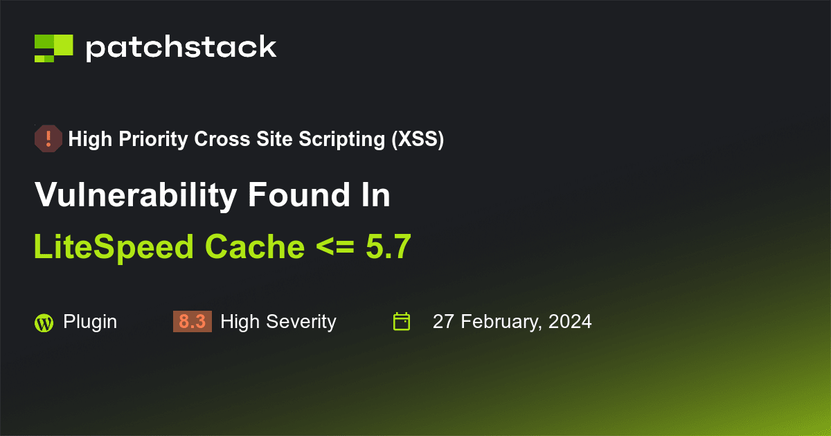 WordPress LiteSpeed Cache plugin